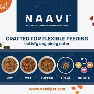 Naavi Slow Roasted Beef Bowl with Ancient Grains, Vegetables & Fruits, Premium Dog Food Topper for Adult Dogs - 6oz (2pack)