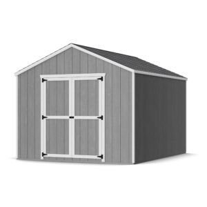 little cottage co. 10x12 value gable shed with floor, wood diy precut kit, outdoor storage for backyard, garden, patio, lawn