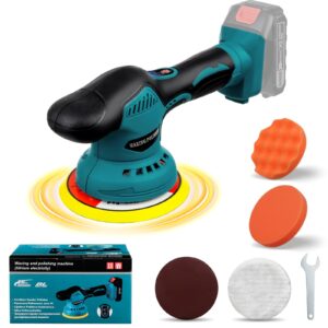 cordless car buffer polisher for dewalt 20v battery dcb206, 6 variable speed car buffer polisher, up to 5500rpm, polishers buffers for car detailing/polishing/waxing(battery not included)