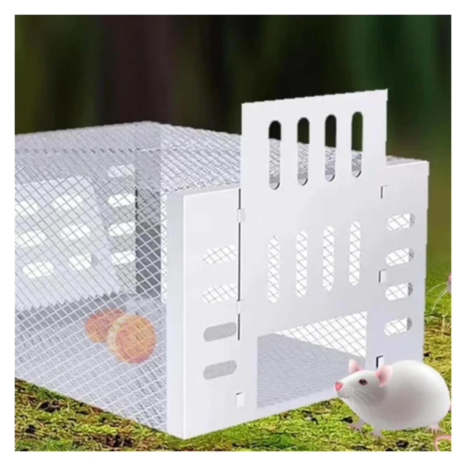 Rat Trap,Mouse Trap,trampas para ratas y ratonesm,Stainless Steel Mousetrap Automatic Continuous Cycle Mouse Trap Household Rat Catching Artifact Mousetrap (G)