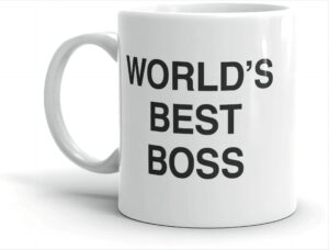 worlds best boss mug, the office coffee mug, office decor, gift for office fans boss coworkers or friends 11oz