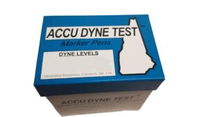 the dyne pen test essential plus 32-50 for plastic films sold by kolorguide (10 units kit)