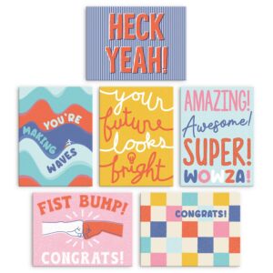 s&o fun congratulations cards with envelopes - colorful congrats card pack of 24 - encouragement cards with envelopes - appreciation cards for coworkers - boxed compliment cards - recognition cards