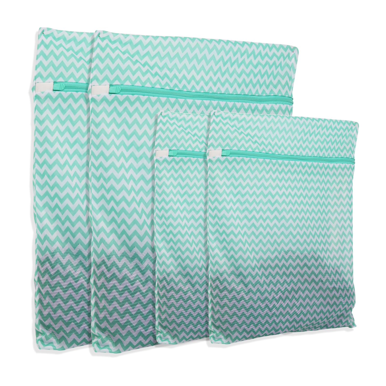 FHDD Laundry Mesh Bag for Washing Machine and Traveling,Laungdry Bags.For Kinds of Delicates,Baby clothes,Socks,Pillow etc. (green, 2XL,2L)