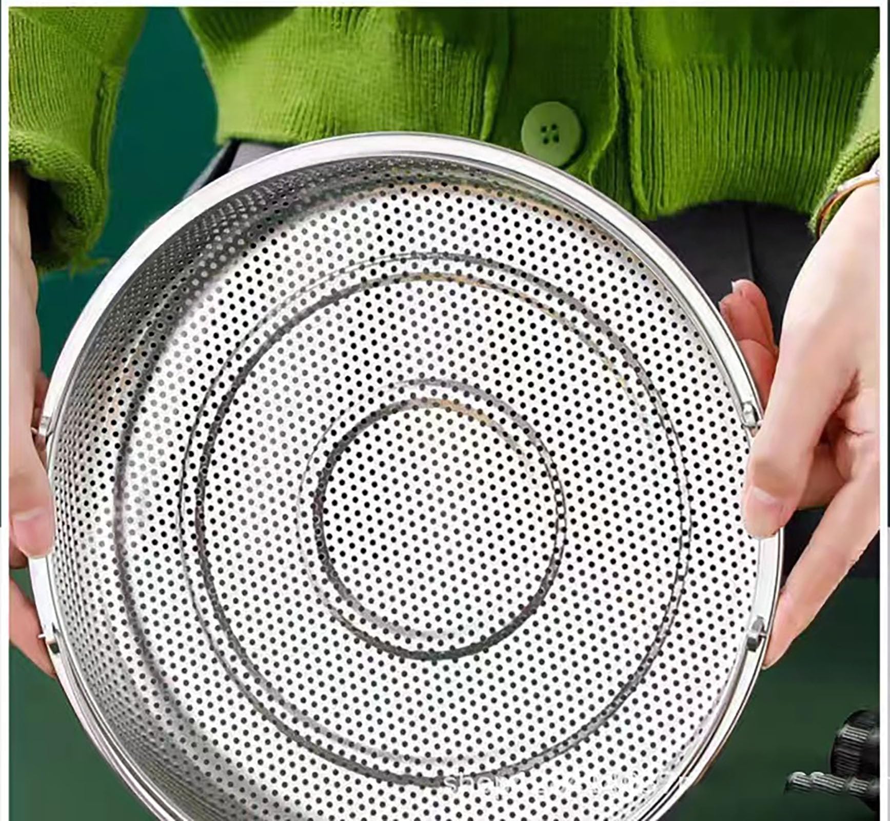 Steamer Basket, 9 Inch x 1.8 Inch Food Grade Stainless Steel Steaming Net with a Support Frame for Food Steaming (1 Pcs)