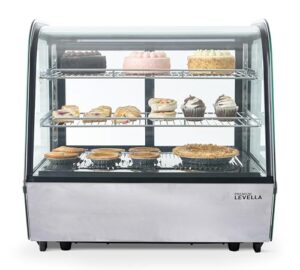 premiumlevella pcrn427dr 4.2 cu. ft. countertop refrigerator display case