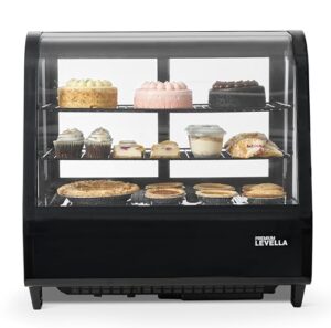 premiumlevella pcrn357dr 3.5 cu. ft. countertop refrigerator display case