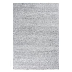 catia curated home interiors - clara collection - handwoven wool area rug soft, living room, bedroom. non slip. modern textured neutral farmhouse contemporary carpet. 6 x 9 grey. home decor aesthetic