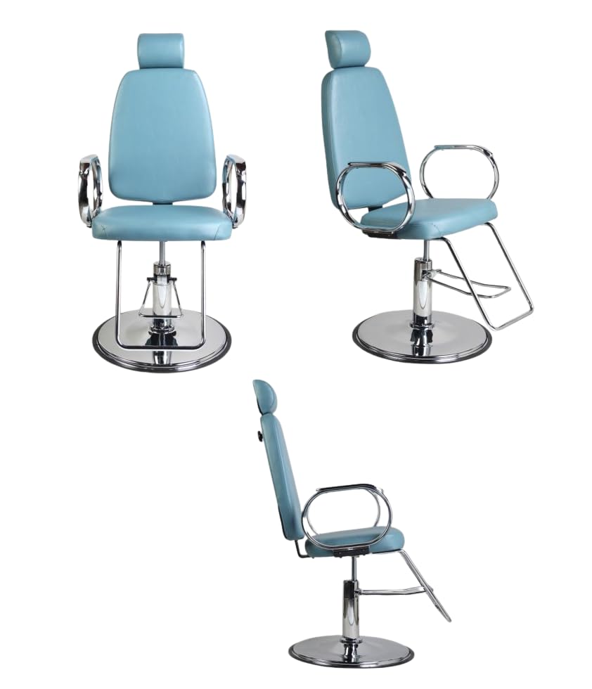 AmeriCan Goods Professional Dental Patient Exam & X-Ray Chair Deluxe Quality 360° Swivel, Adjustable & Removable Headrest Stool (Graystone)