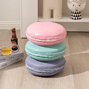 Algado Simulated Food Stool, Soft Resin Retro Fun Ingenious Decorative Low Food Shoe Changing Stool, Changing Stool for Hallway Office Lounge Dorm Room(Sweetheart Cookie)