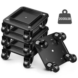 【upgrade large】kedsum furniture dolly with baffle, 2000lbs furniture movers with 4 wheels, thickened steel panel heavy duty dolly, easy sliders dolly for moving appliances, refrigerators, sofa, piano