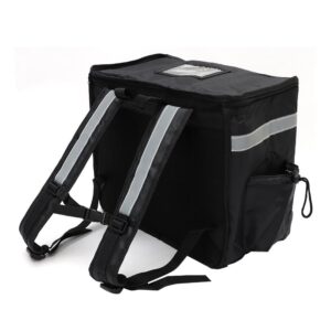 allgift picnic bags thermal with cup holders food warmer bags easy clean black reusable cooler bag food & drink delivery