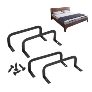 fmtyaoiu 4pcs mattress slide stoppers, mattress retainer bar for adjustable beds, metal mattress stabilizers for wooden bed frame, sturdy mattress holder in place to keep mattress from sliding