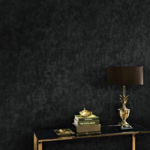 yasinet peel and stick wallpaper black removable wallpaper modern black embossed thicken self adhesive black textured contact paper for cabinets walls waterproof vinyl roll 78.7"x 15.7"