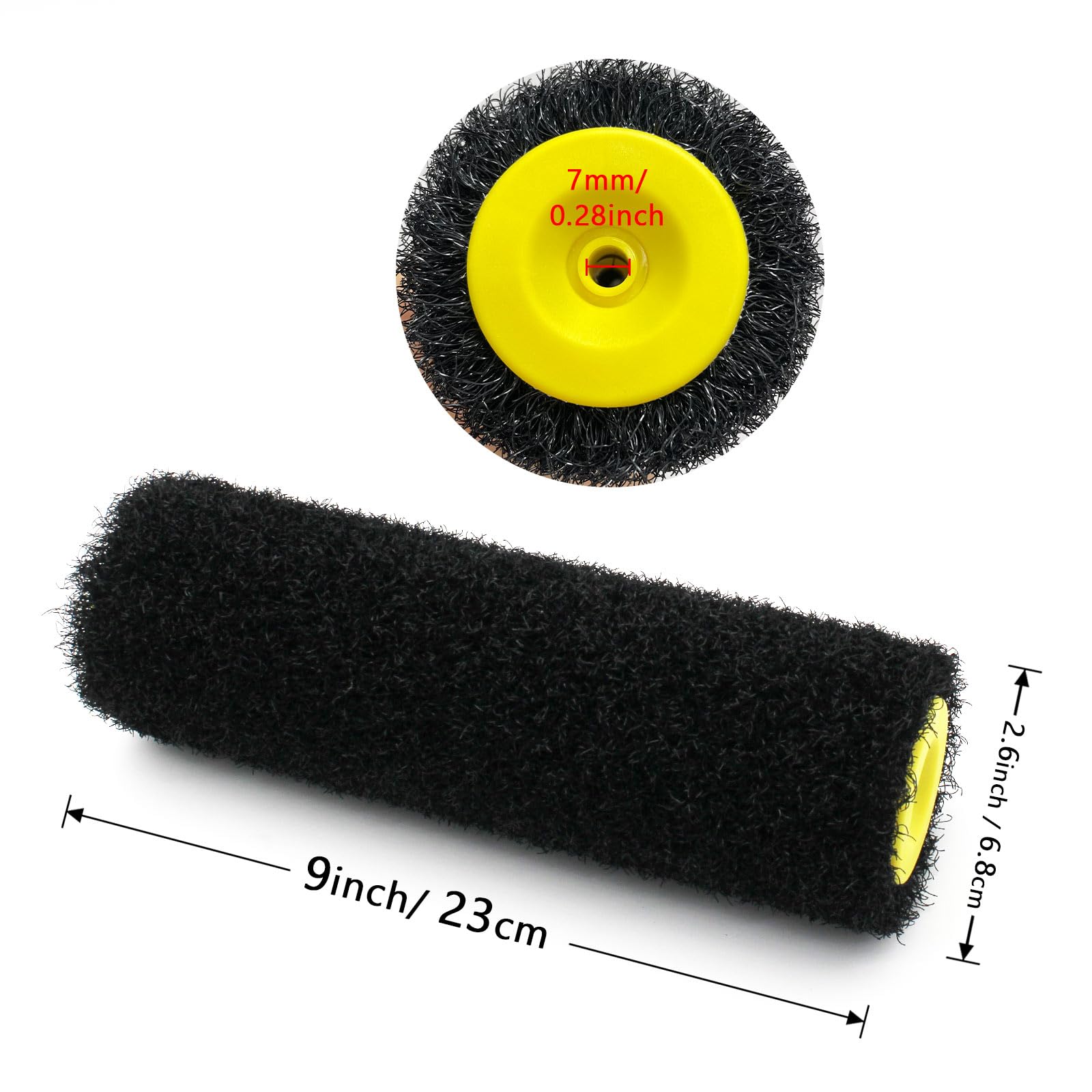 XWADJCD 9 Inch Drywall Compound Roller Cover, Drywall Texture Roller, Suitable for Covering Wall and Ceiling Surfaces