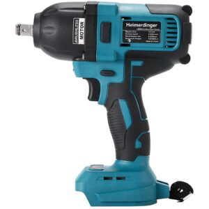 1/2 inch cordless impact wrench for makita 18v battery - 580 ft-lbs (800n.m) brushless high torque electric power impact gun,2300rpm driver wrench for car tires truck