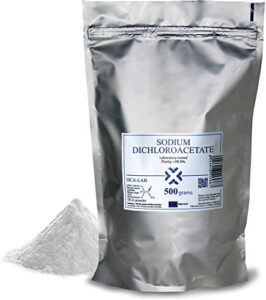 dca - sodium dichloroacetate 500g bulk powder, purity >99.9%, made in europe, by dca-lab, certificate of analysis included, tested in a certified laboratory, buy directly from manufacturer, 1.7lbs