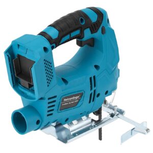 cordless jig saw for makita 18v battery,0°-45° bevel cuts,4 orbital settings-brushless electric jigsaw tool for straight/curve/circle cutting