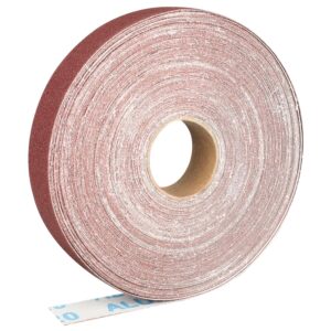 Emery Cloth Roll,120 Grit Continuous Sandpaper Roll 1" x 85 Feet Sandpaper Roll for Wood Furniture Finishing Metal Sanding Automotive Polishing