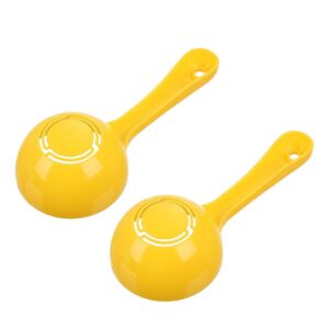 2pcs yellow rice paddle scoop mold for rice ball making,non-stick sushi mold rice ball scooper rice spatula kitchen gadge for home kitchen serving spoon for rice sushi making rice and potato servers