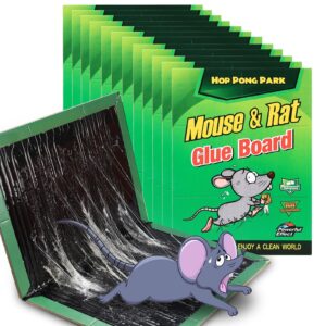 glue traps for mice and rats 12 pack - lcuxowx sticky traps, mouse glue traps indoor for home,super sticky adhesive glue board,sticky mouse traps extra strength for indoor outdoor(large 12"x 8.3")