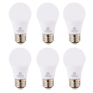 e enersystec 12v-60v led light bulb low voltage 12 volt ac dc light bulb, light color 3000k soft light, e26 regular base medium screw 3w led equivalent 25w, 24v 32v 36v 48v off grid light bulb 6pack