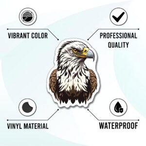 Pack 50 Pcs Animal Eagle Stickers for Water Bottles Waterproof Laptop Luggage Computer Phone Case Scrapbooking Guitar Teens Adults Funny Aesthetic Sticker Packs Small Vinyl Decals