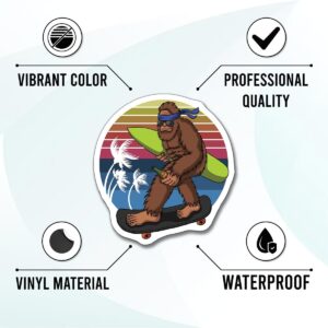 Pack 50 Pcs Bigfoot Stickers for Water Bottles Waterproof Laptop Luggage Computer Skateboard Phone Scrapbooking Teens Adults Cool Funny Aesthetic Sticker Packs Small Vinyl Decals