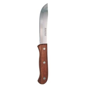 kitchen utility knife 5 inch - mattstone hill charcuterie knife, carving knife, sausage knife, meat knife, high carbon steel, wood handle