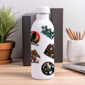 Pack 50 Pcs Bigfoot Stickers for Water Bottles Waterproof Laptop Luggage Computer Skateboard Phone Scrapbooking Teens Adults Cool Funny Aesthetic Sticker Packs Small Vinyl Decals