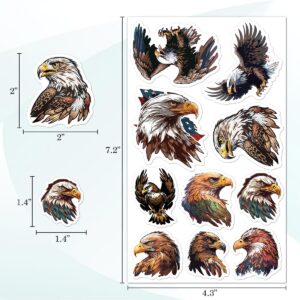 Pack 50 Pcs Animal Eagle Stickers for Water Bottles Waterproof Laptop Luggage Computer Phone Case Scrapbooking Guitar Teens Adults Funny Aesthetic Sticker Packs Small Vinyl Decals