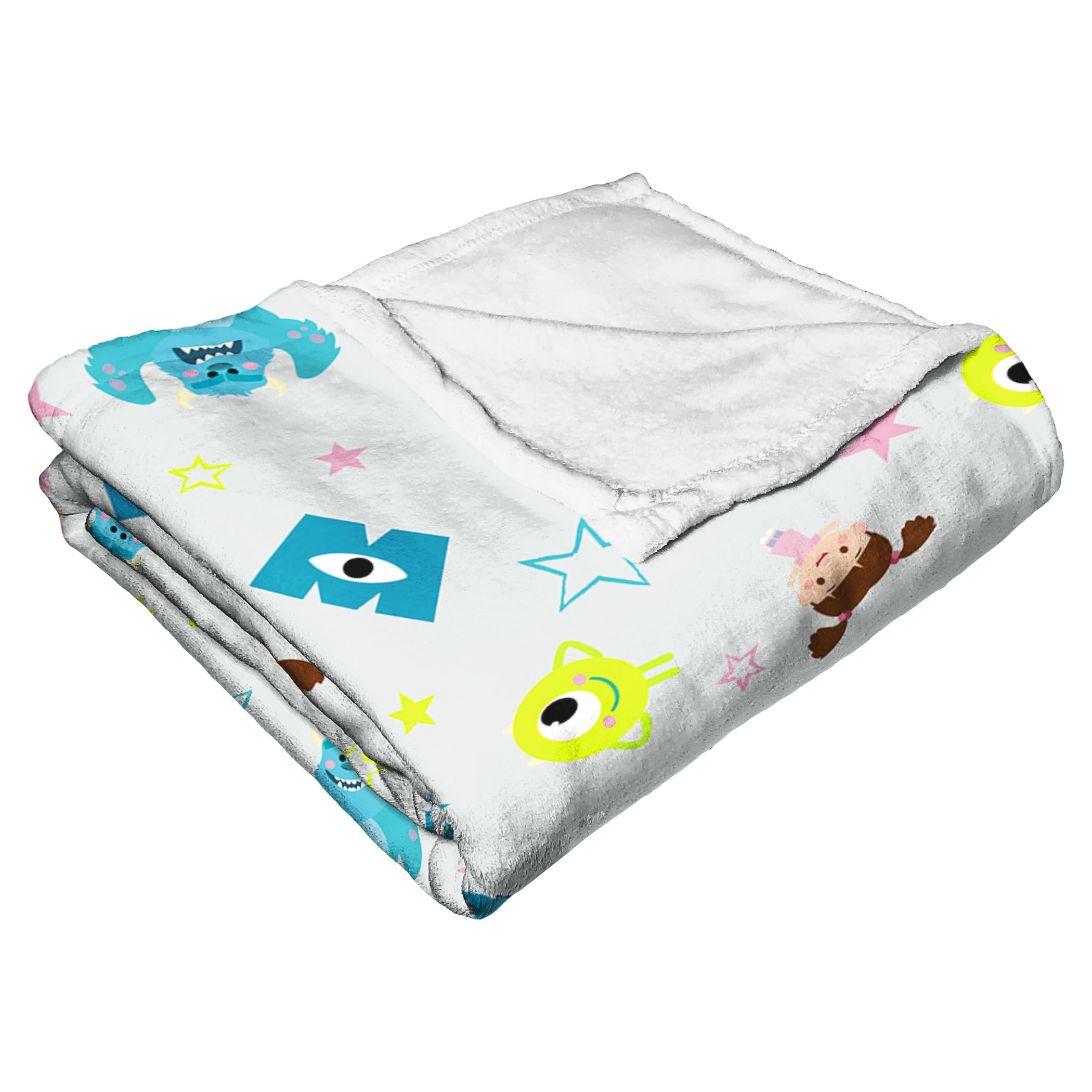 Northwest Disney Wonder of Pixar Silk Touch Throw Blanket, 50" x 60", Classic Monsters