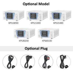 Cousopo DC Power Supply Adjustable DC Power Supply Lab Power Supply DC Bench Power Supply DC Power Supply Variable WANPTEK DC Power Supply Variable 60V 10A Bench Power Supply High Power with 4-Digit