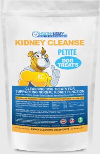 petite kidney cleanse dog treats 20 oz - low protein, bacon flavor, kidney support formula for normal toxin elimination - kidney-friendly dog diet snack