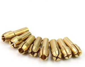 2 set of brass collet fits dremel rotary tools including 1mm/1.6mm/2.3mm/3.2mm