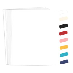 50 pack white cardstock 8.5 x 11 white paper, goefun 65lb card stock printer paper for cards making, office printing, paper crafting