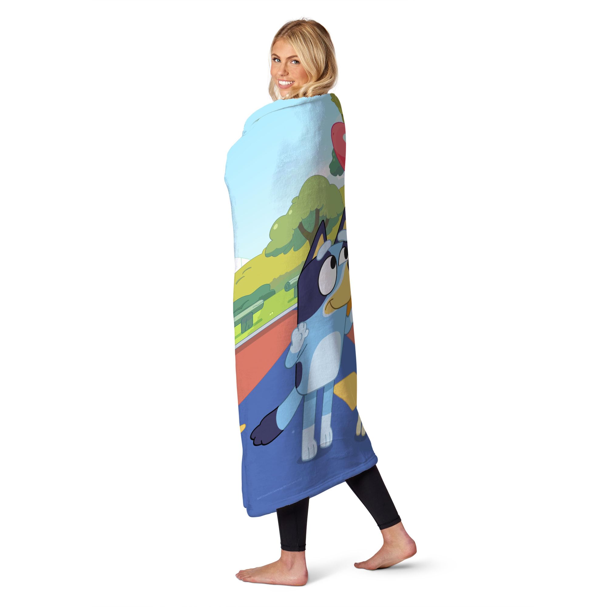 Northwest Bluey Silk Touch Throw Blanket, 50" x 60", Balloon Girls