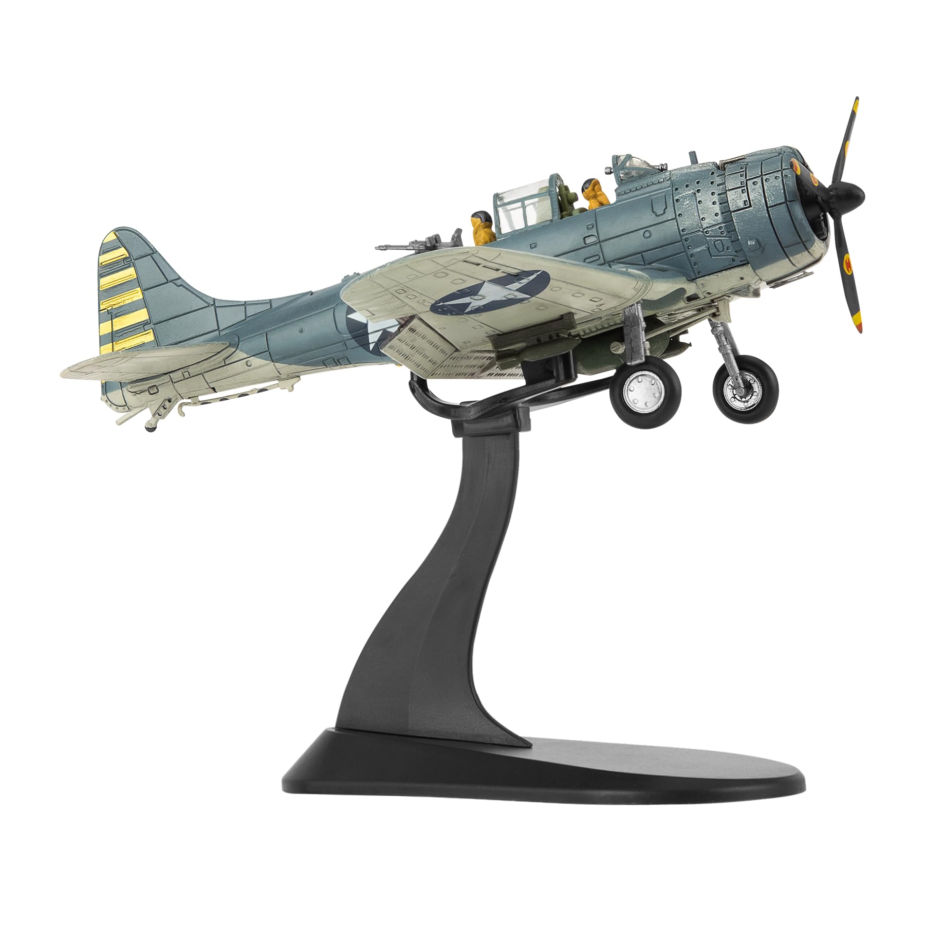 HANGHANG 1/72 Military Model Plane SBD-3 Dauntless （aged version） Alloy Fighter Plane Model Model Airplane for Collection and Gift