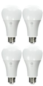 ge (4 bulbs) lighting 65721 led a21, 12 watt (75 watt equivalent) soft white a21, non-dimmable, led light bulb, 1100 lumens