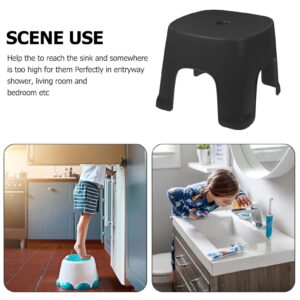 DECHOUS Low Stool Foot Stool Household Footstool Toddler Bathroom Step Nonslip Footstool Step for Toddlers Toilet Stool Toilet Stepping Stool Bathroom Stool Office PVC Aldult Step Stool