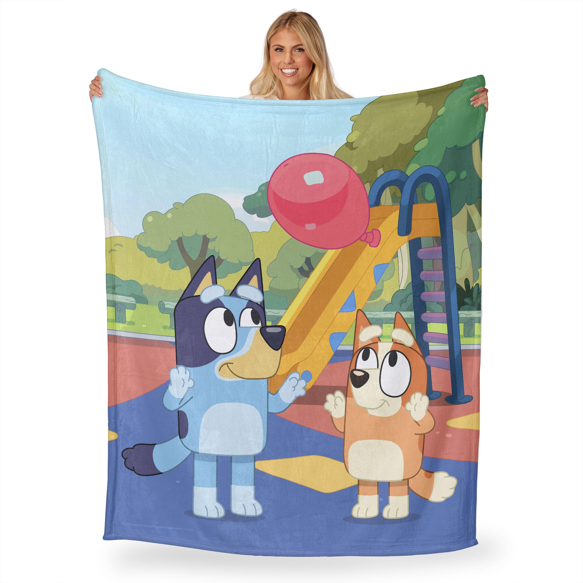 Northwest Bluey Silk Touch Throw Blanket, 50" x 60", Balloon Girls