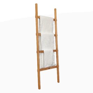 asta spateak select towel ladder, solid teak 4-bar towel ladder, st-86 (60")