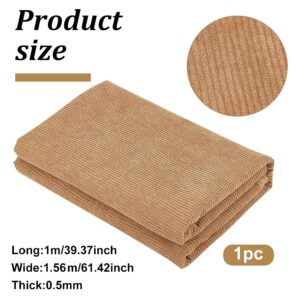 BENECREAT Camel Corduroy Fabric, 39x61 Inch DIY Sewing Crafts Materials Corduroy Upholstery Fabric for Sewing Coat Shirt Dress Pants Costume Sofa DIY