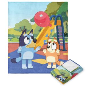 northwest bluey silk touch throw blanket, 50" x 60", balloon girls