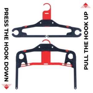 HangFold Travel Hangers | Space Saving Design|Lightweight | Prevents Wrinkles and Creases | 6 Pack