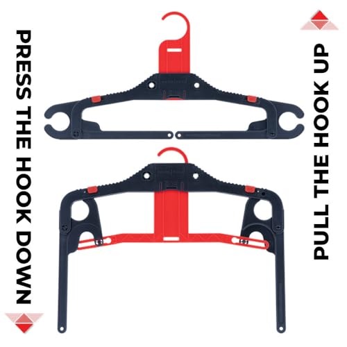 HangFold Travel Hangers | Space Saving Design|Lightweight | Prevents Wrinkles and Creases | 6 Pack