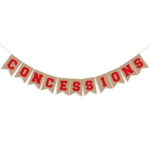 concessions banner baseball banner sports theme concession stand sign garland concessions sign concession stand supplies for baseball banner decor concession stand decorations