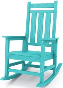 kingyes outdoor patio rocking chair, aruba