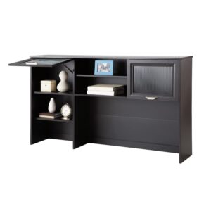 realspace® magellan 58"w hutch for corner or l-shaped computer desks, espresso