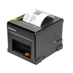 netumscan 80mm pos receipt printer 300mm/s usb thermal receipt printer with auto cutter cash drawer, usb ethernet interface, support windows/mac/linux, restaurant kitchen printer for esc/pos